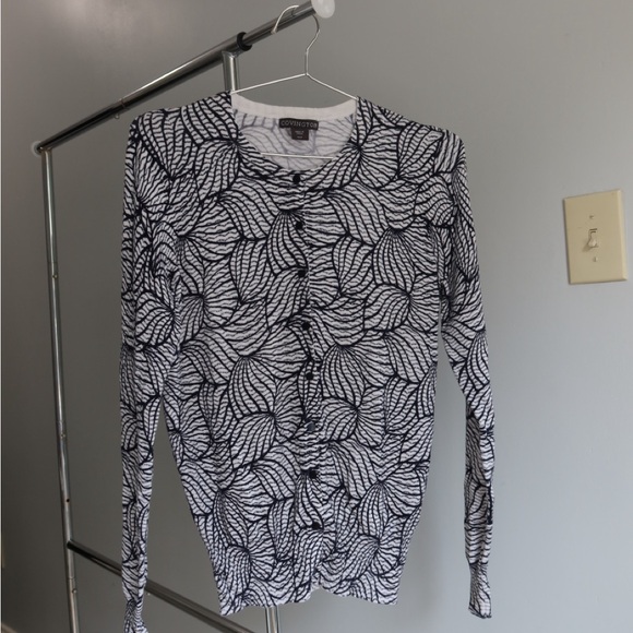 Covington | Sweaters | Covington Navy And White Cardigan | Poshmark